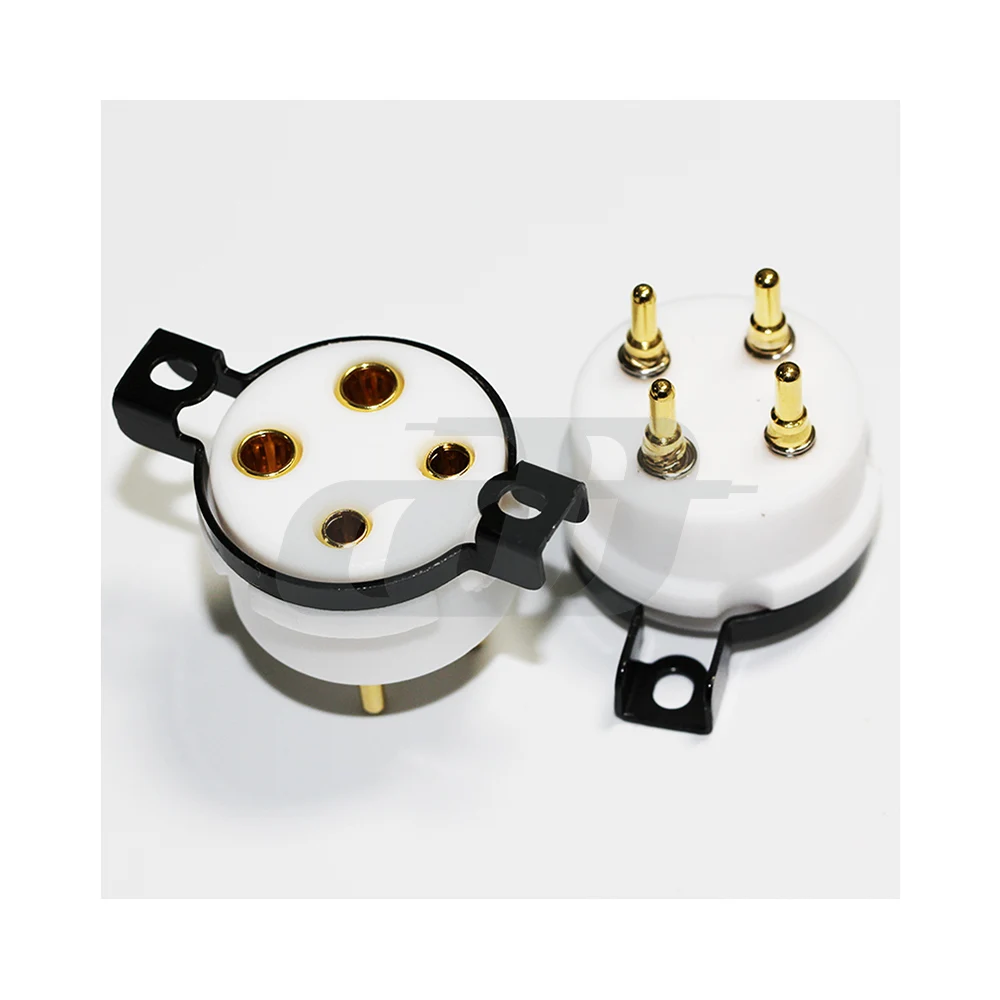 4 Pins Ptfe Tube Sockets For Tube Audio Amplifier Diy Kit Parts For Tubes 2a3 300b 45 50 27 5z3 ...