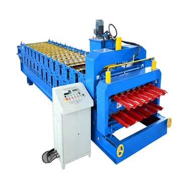 Metal Roofing Sheet Corrugating Iron Sheet Roll Forming Making Machine ...