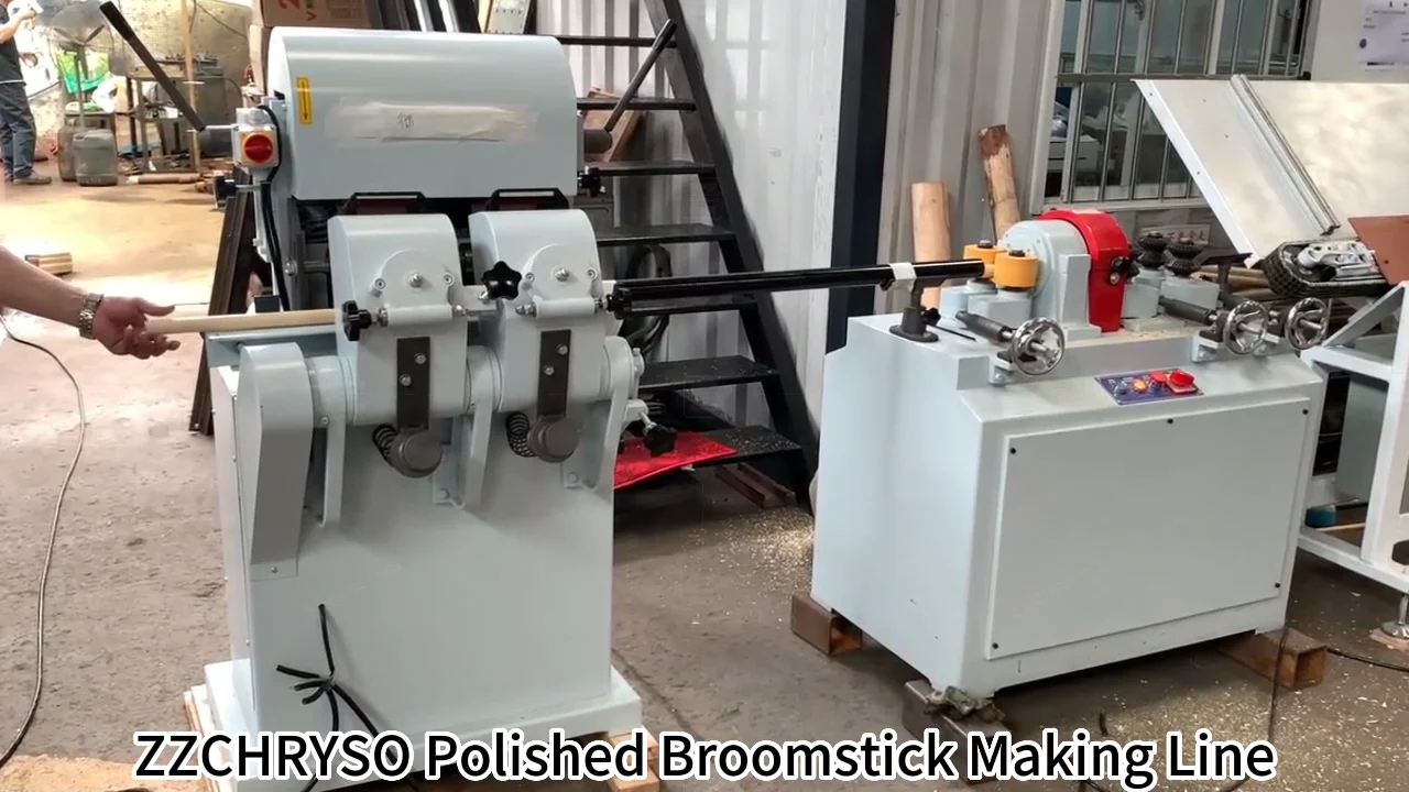 Automatic Broom Handle Stick Sander Sanding Machine Polishing Machinery ...