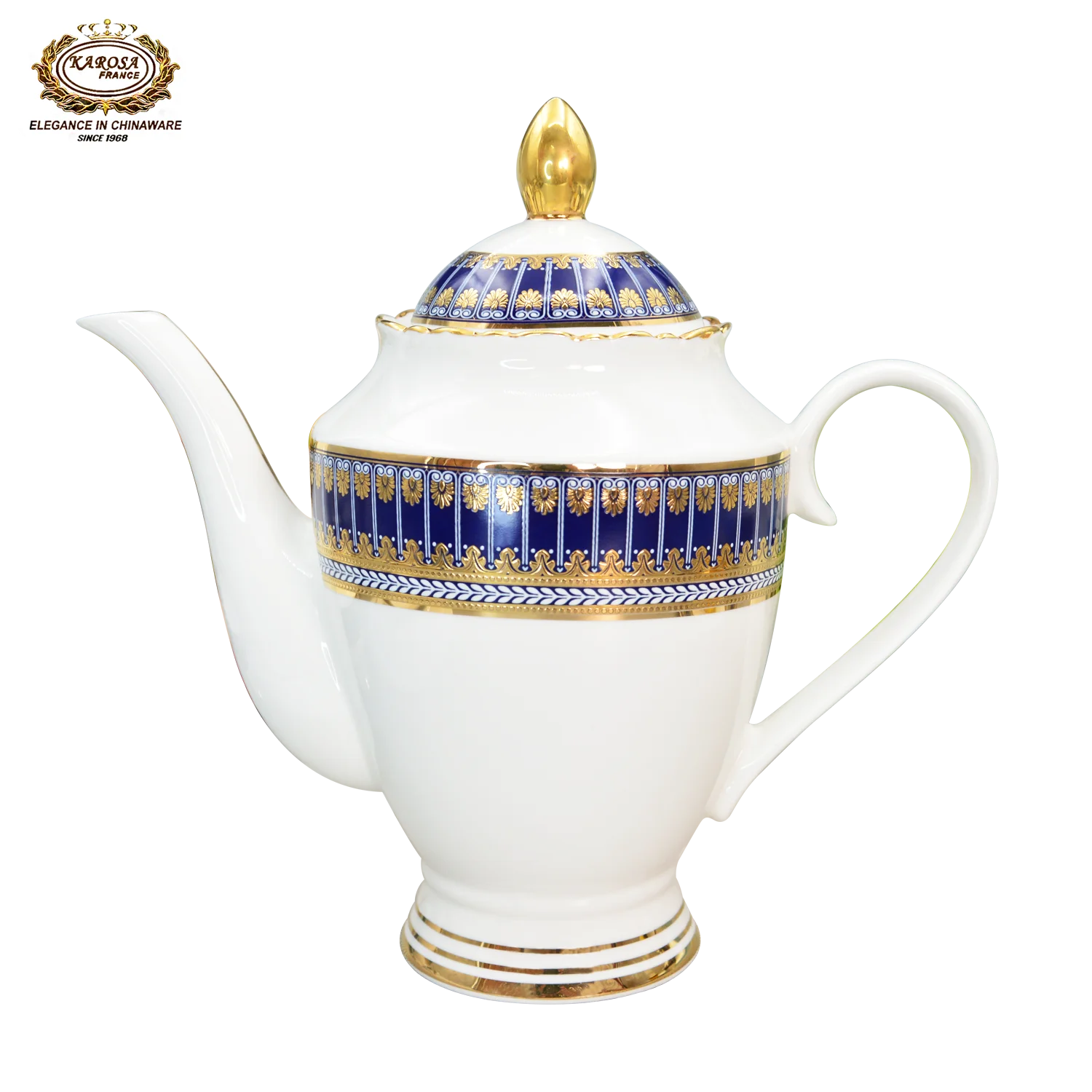 Wedding Luxury Embossed Real Gold Coffee Set by KAROSA