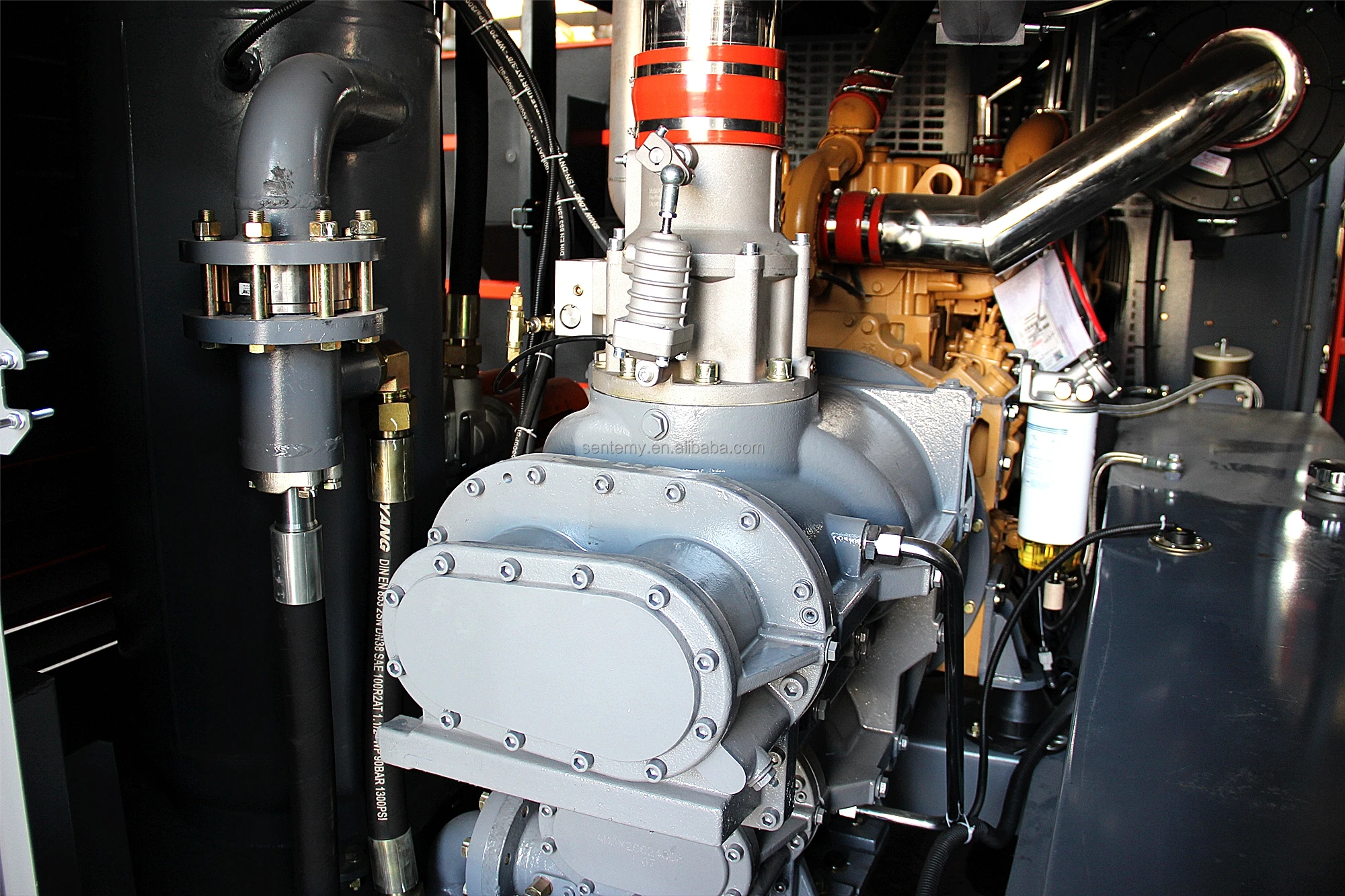 S85T Air Compressor Diesel Screw Portable Air Compressor Use in ...