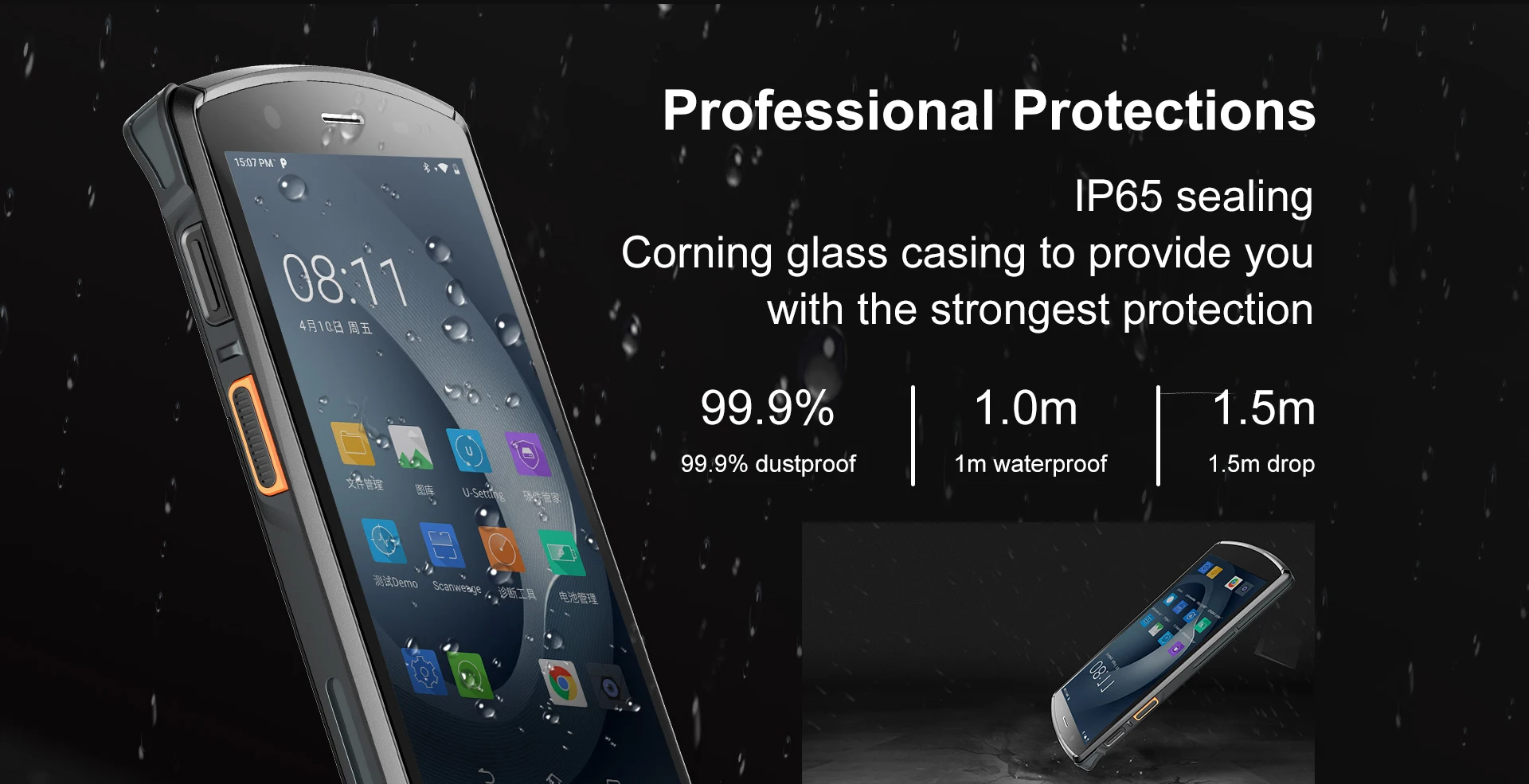 Industrial Pda Handheld Terminal Mobile Computer Data Collection 4g 2d ...