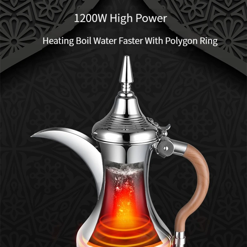 Oem Turkish Arabic Tea Kettle Electric Kettle Stainless Steel 0.8l ...