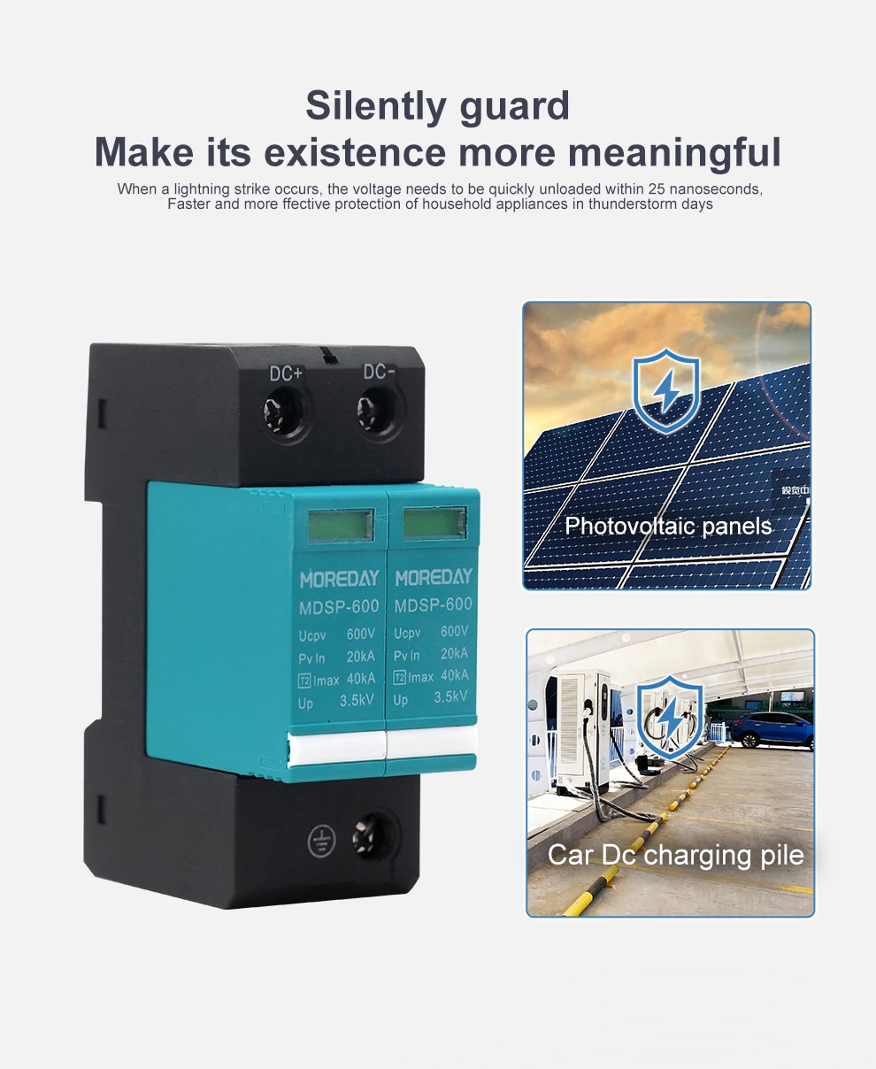 MOREDAY DC Spd Pv Power 40ka - Solar Photovoltaic Protection