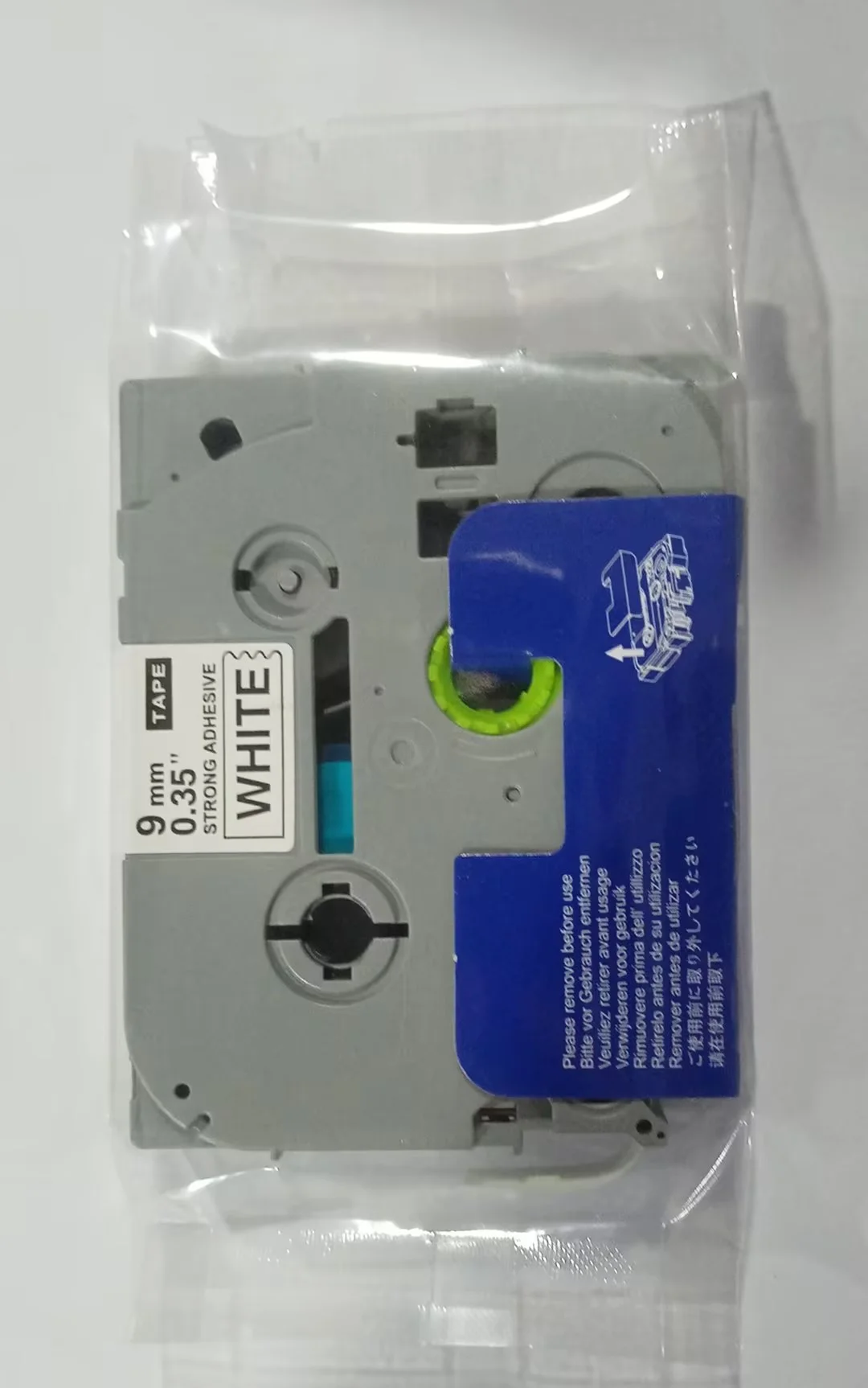 Shincolor Tze221 Tze221 Tze-221 9mm Black On White Compatible Laminated ...