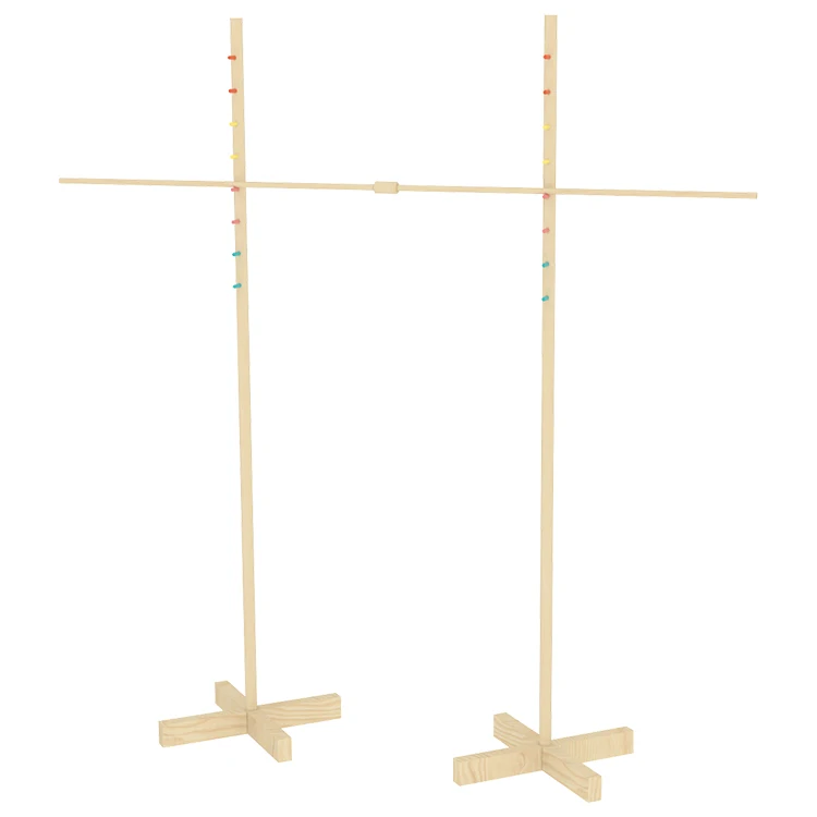 Garden Games - Adjustable Height Wooden Limbo Stick Toy Set