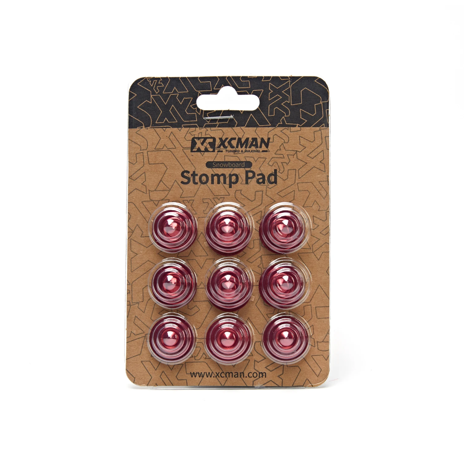 Tapered Aluminum Snowboard Stomp Pad 20mm Dia 4 Layers Stomp Pad 9pcs ...