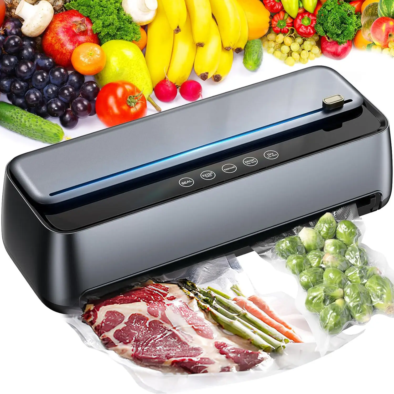 Cutter Vacuum Sealer Super Suction -85kpa Full-automatic Vacuum Sealing ...