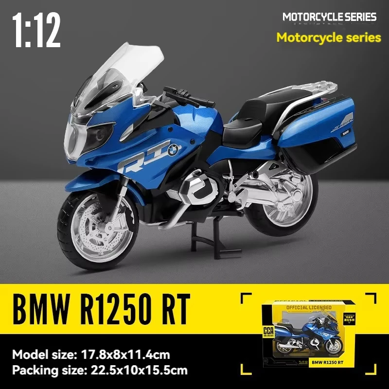 1:12 Scale Diecast BMW R1250R Motorcycle Model with Sound & Light
