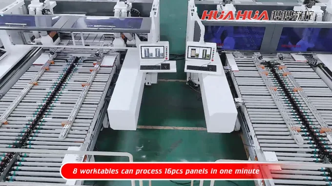 HUAHUA 2023 Popula 4sets CNC Six Sides Drilling Machine with 8 Channels ...