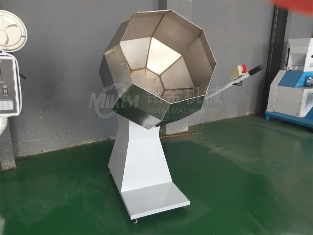 Automatic Octagonal Drum Seasoning Machine Nut Flavoring Potato Chips ...