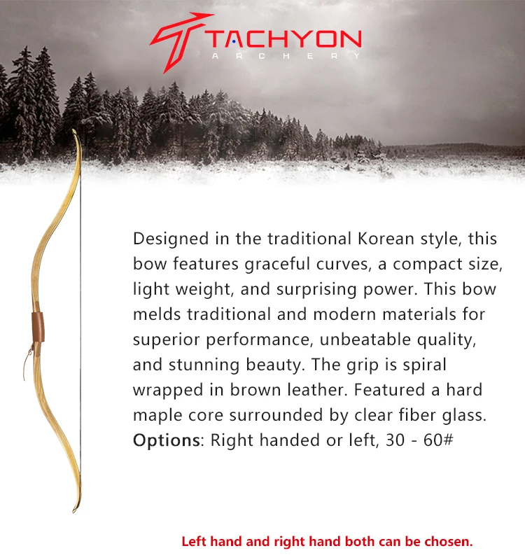 50 Inch Long Bow - Traditional Recurve Bow for Hunting