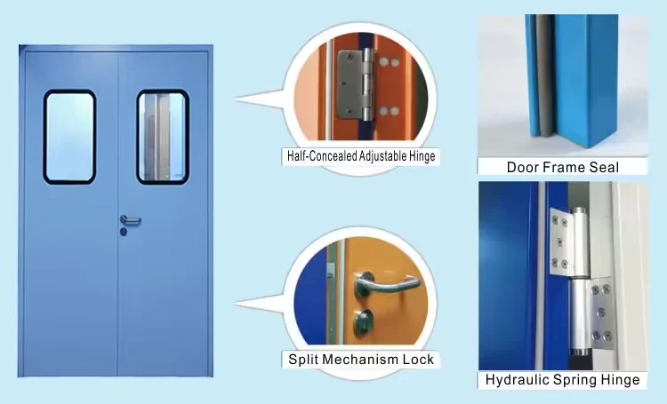 Hermetic Hospital Room Door Operating Room Fire Rated Hospital Doors ...