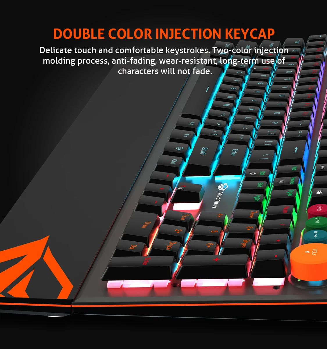 Meetion MK500 Gaming Keyboard - RGB Backlit & Anti-ghosting