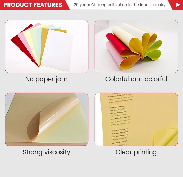 Factory Custom 100 X 1 Sheet A4 White Ultra Gloss Self-Adhesive Sticker ...