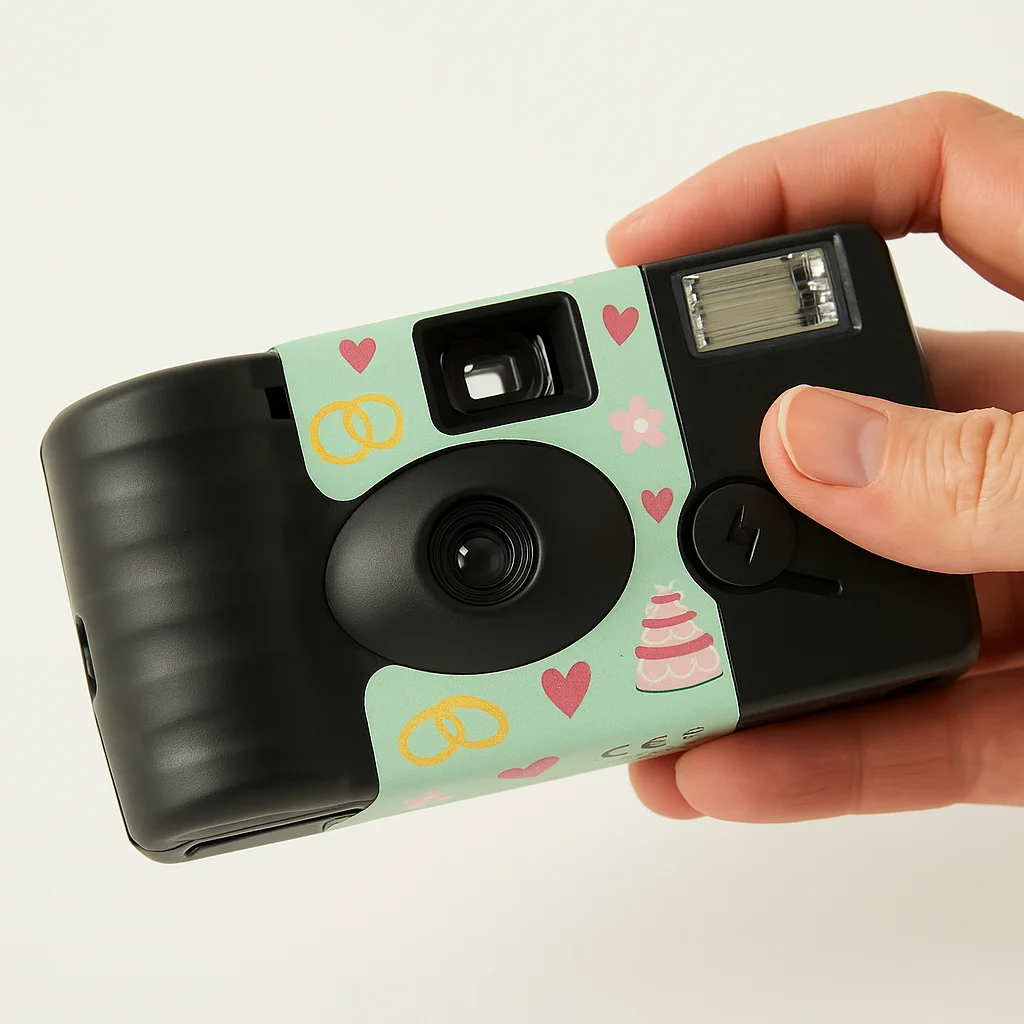 135 Disposable Camera with Flash Custom Logo Laser Sticker Shiny Film ...