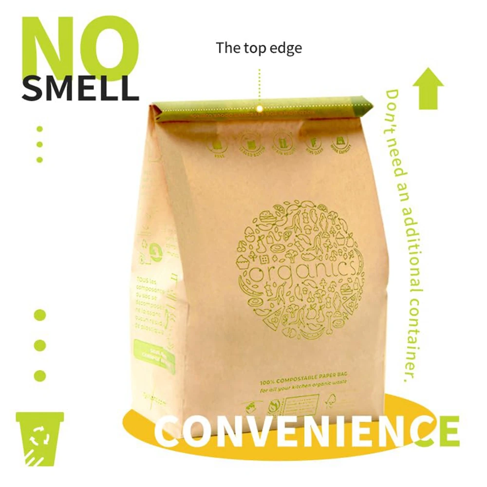 Custom Printed Compostable Food Waste Packaging Biodegradable ...