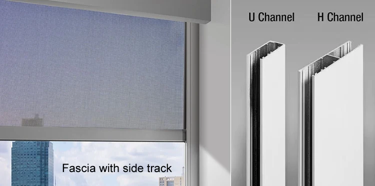 Square Cassette Fascia Roller Blinds - Modern Light Filtering Window ...
