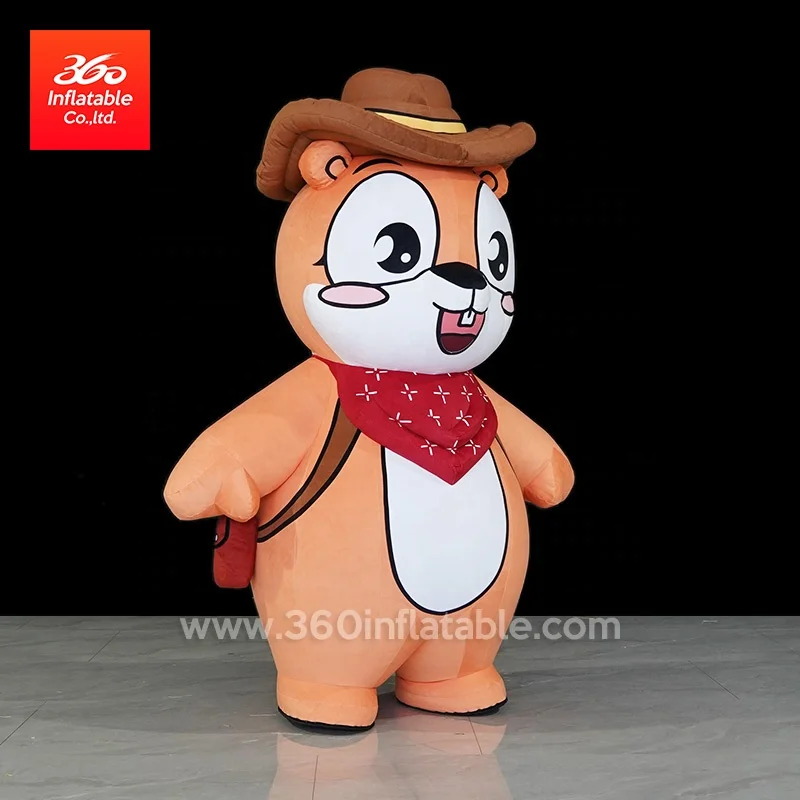 Custom Design Giant Advertising Inflatable Mascot Cartoon Squirrel ...