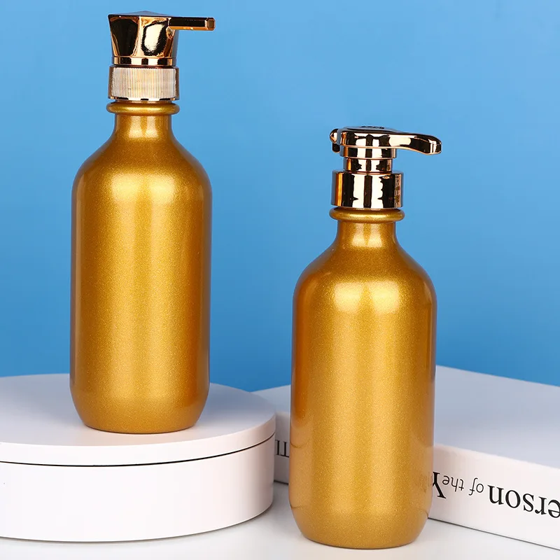 250ml 300ml 500ml Boston Round Hand Shampoo Bath Lotion Bottles Set ...