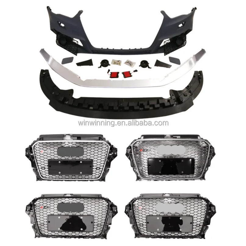RS3 Type Front Bumper Body Kit for 2014-2016 Audi A3