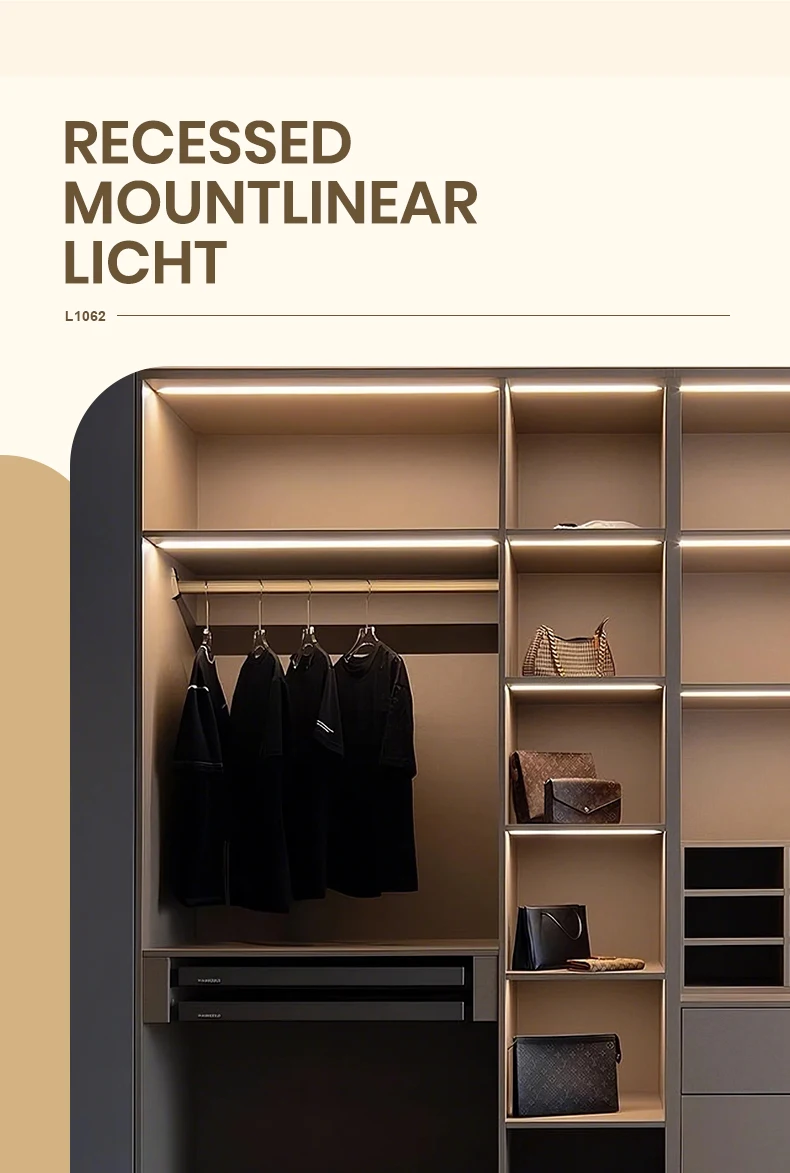 DC 12V LED Modern Kitchen Recessed Liner Lights Aluminum + PC Lamp ...