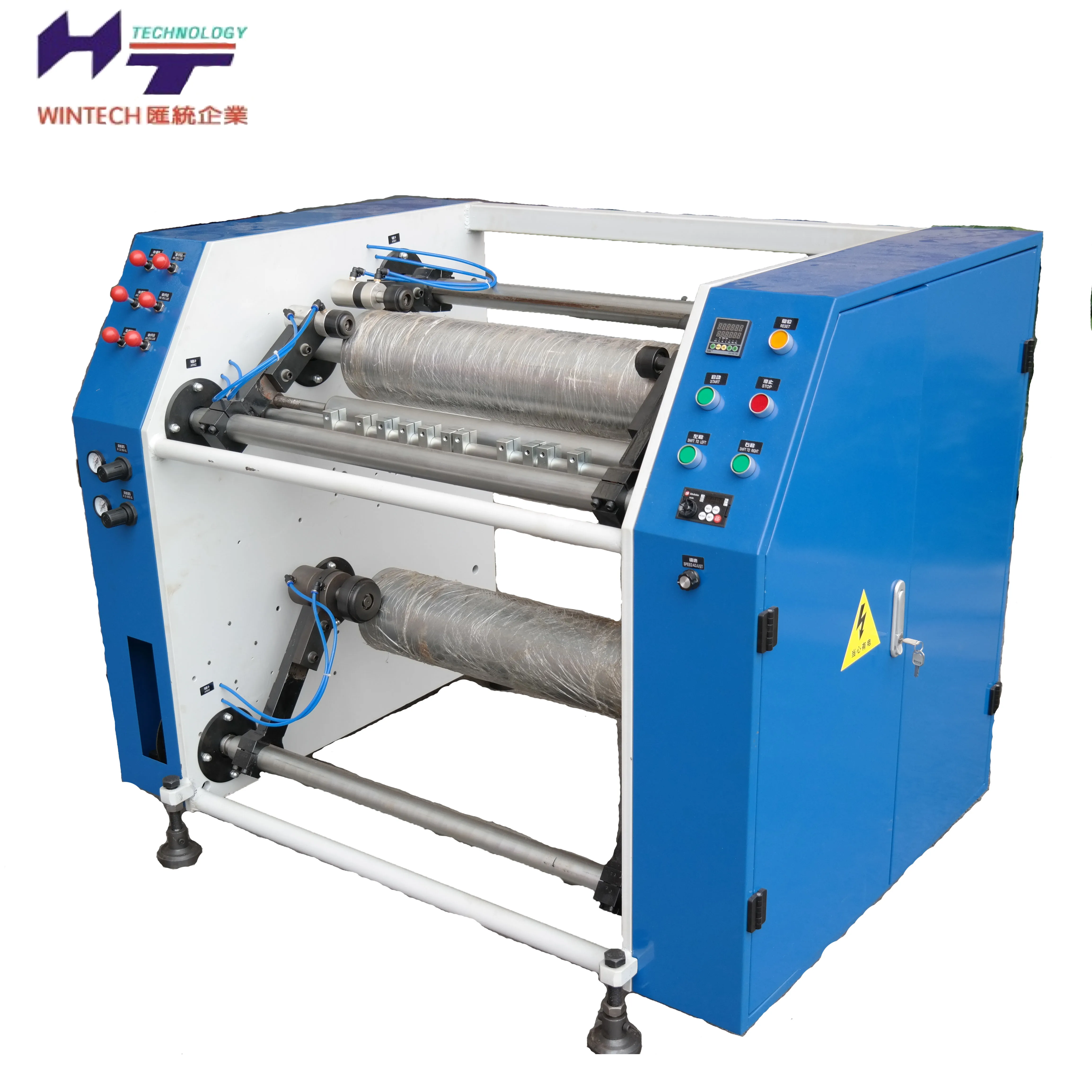 High Yield Professional Stretch Film Slitting Rewinding Machine Cling ...