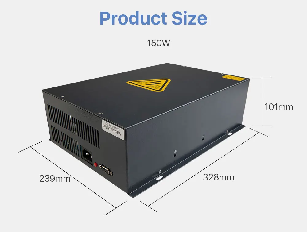 80w 150w Co2 Cnc Laser Power Co2 Laser Cutting Power Supply High Level ...