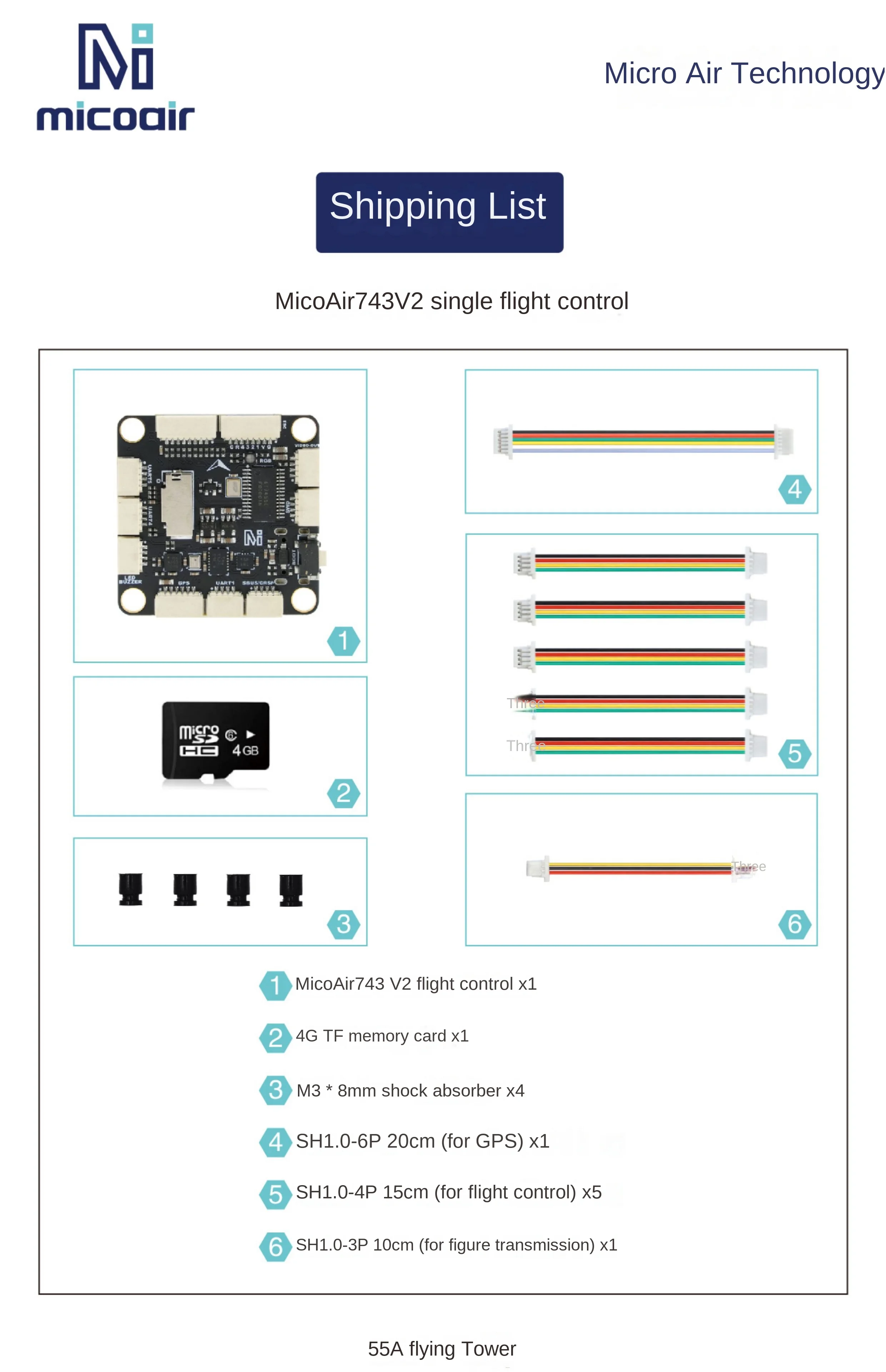 MicoAir743 V2 Dual IMU for Flight Control Supports APM/PX4/INAV/BF ...