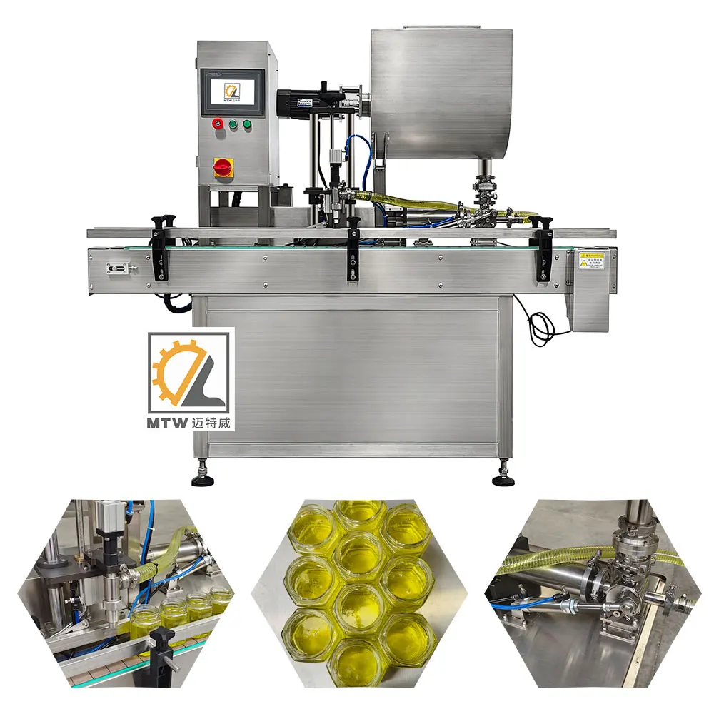 MTW Automatic Dispenser Paste Tin Can Luncheon Meat Filling Machine