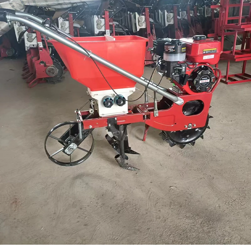 Hand Push Seeder Fertilizer Corn Planter Maize Manual Fertilizer ...