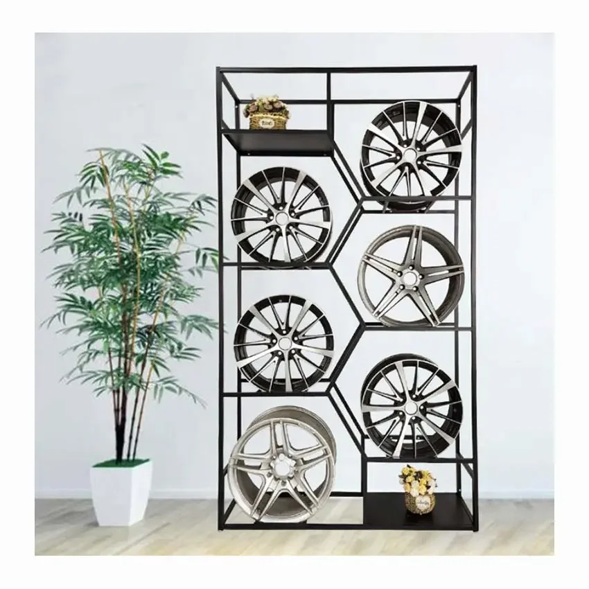 Metal Wheel Display Stand Car Modification Shop Wheel Hub Display Rack ...