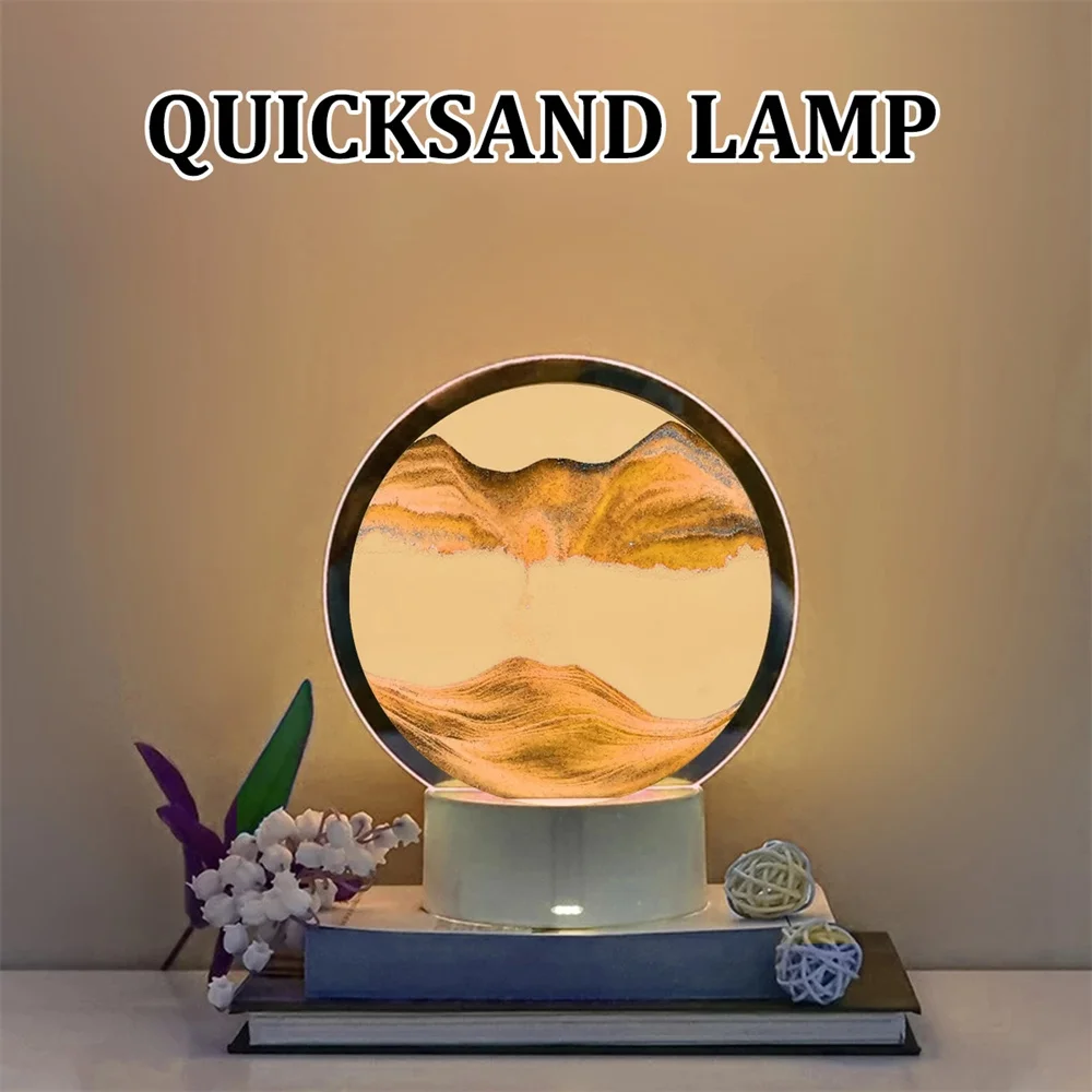 Creative Quicksand Lamp Led Sandscape Lamp Decorative Sandscape Table ...