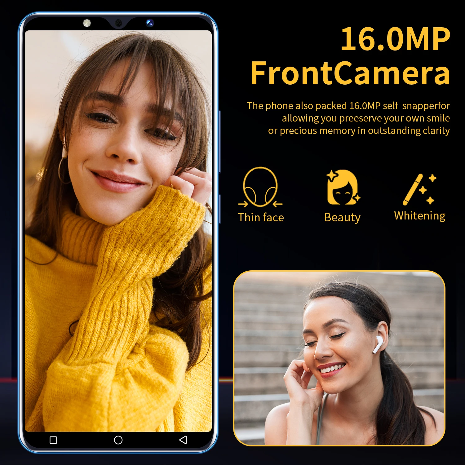 Cheap M4 Pro 16gb+512gb Smart Android Phone 6800mah Dual Sim Dual ...