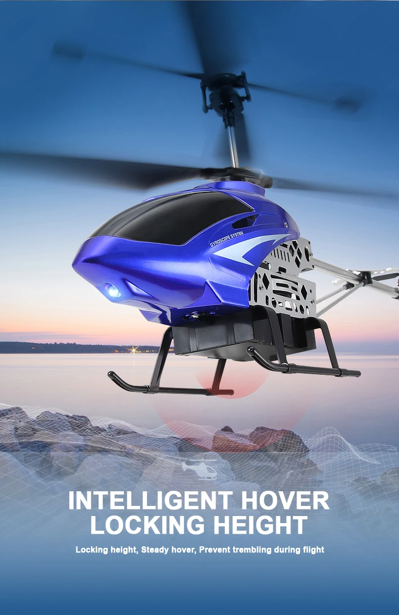 DWI 2.4G 3.5CH Super Large Metal RC Helicopter - 50CM