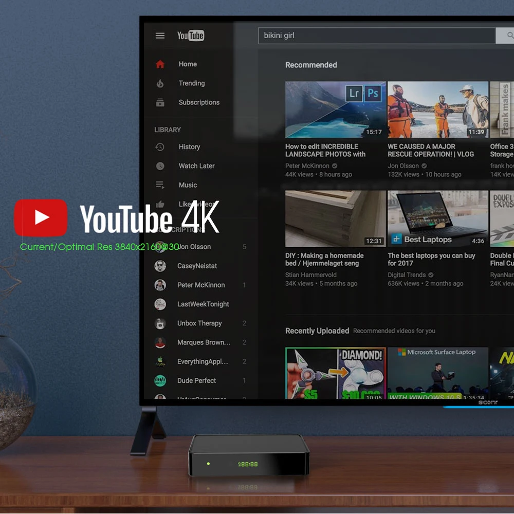 Elebao Android Hybrid OTT Box - 4K ISDB-T Tuner 2 in 1