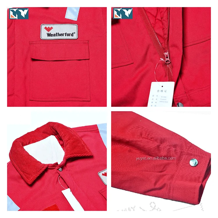 Hot Work Suits - Red Work Overalls with Anti-Static & Flame Retardant