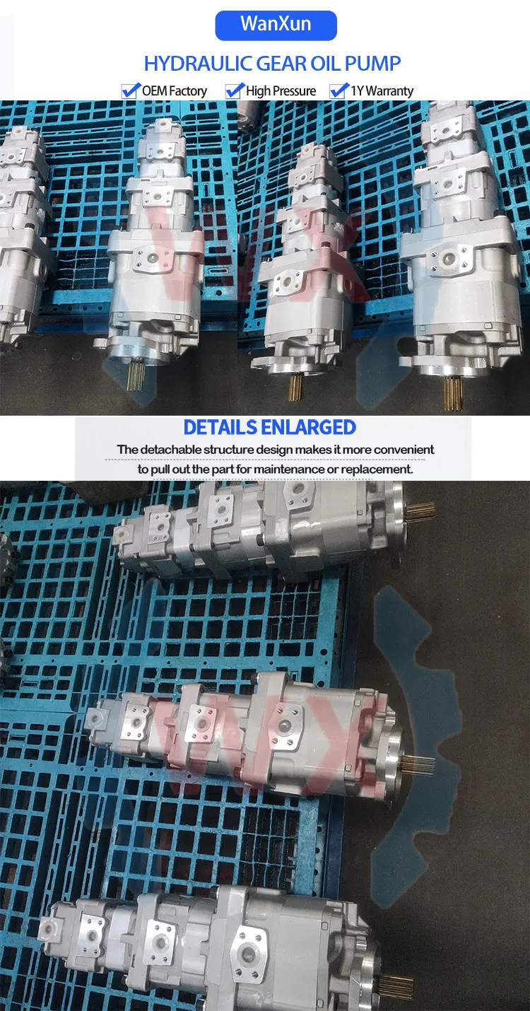Hydraulic Oil Gear Pump 705-56-36050 For komatsu Wheel Loader WA320 ...