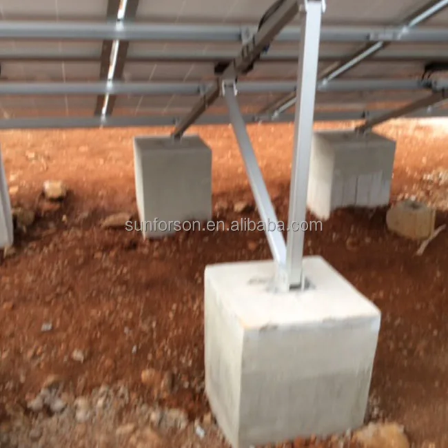 Aluminum Ground Mounting Structure Pv Solar Panel Flat Roof Mount Rack ...