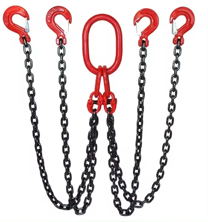 Lifting And Lashing Chain Sling 4 Legs Lifting Towing Tie Chains ...