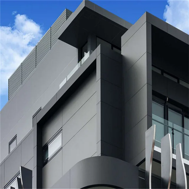 Matte Black Acm Sheet Wall Cladding - Durable & Stylish
