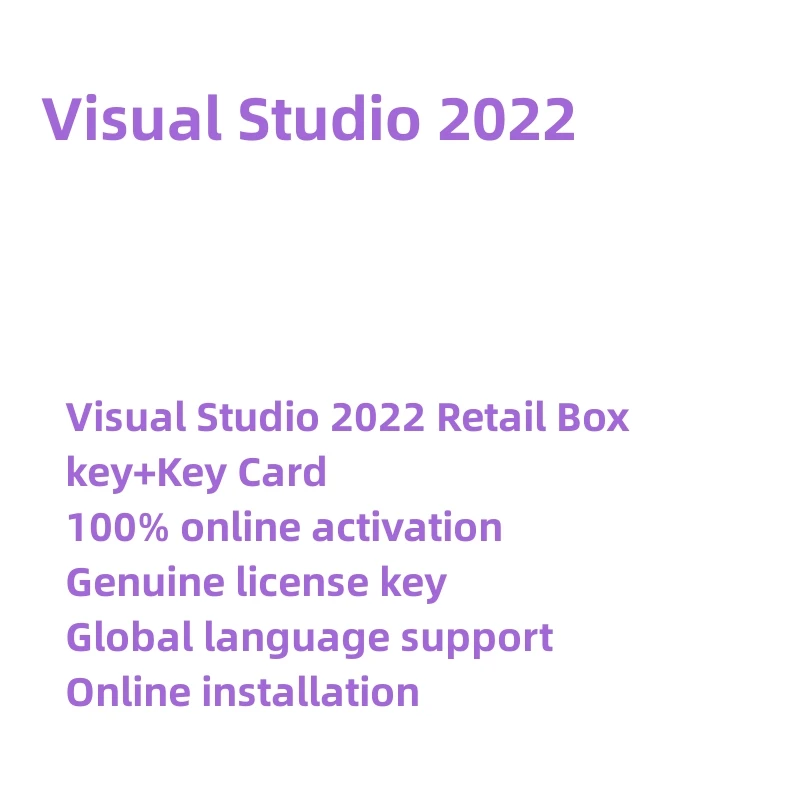 Genuine Globally Visual Studio 2022 Pro Retail Box 100% Online ...