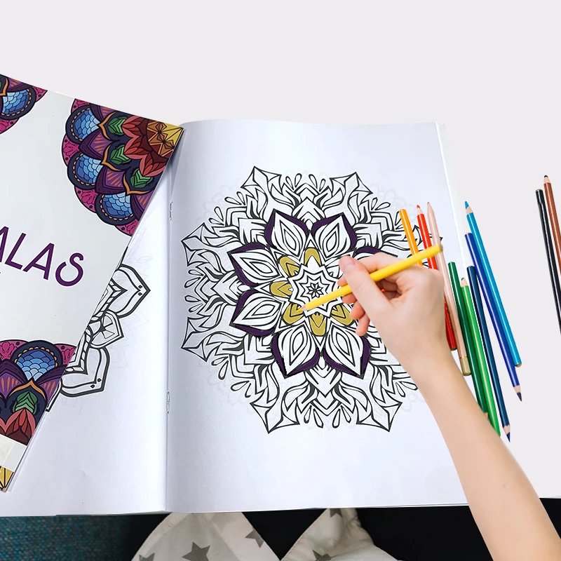 Custom Self-Coloring Art Books with Rainbow Pencil Color and Draw on ...
