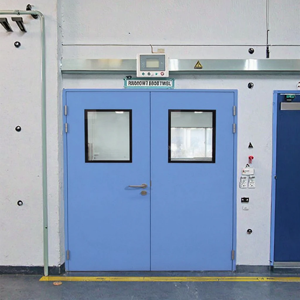 Heavy-duty Manual Open Steel Swing Door For Hospitals & Labs - Oem