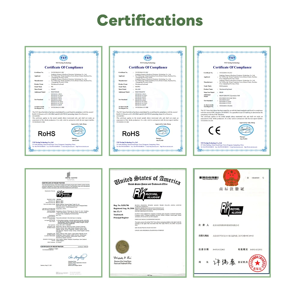 Royal Kludge RK R65 Mechanical Keyboard - 66 Keys RGB