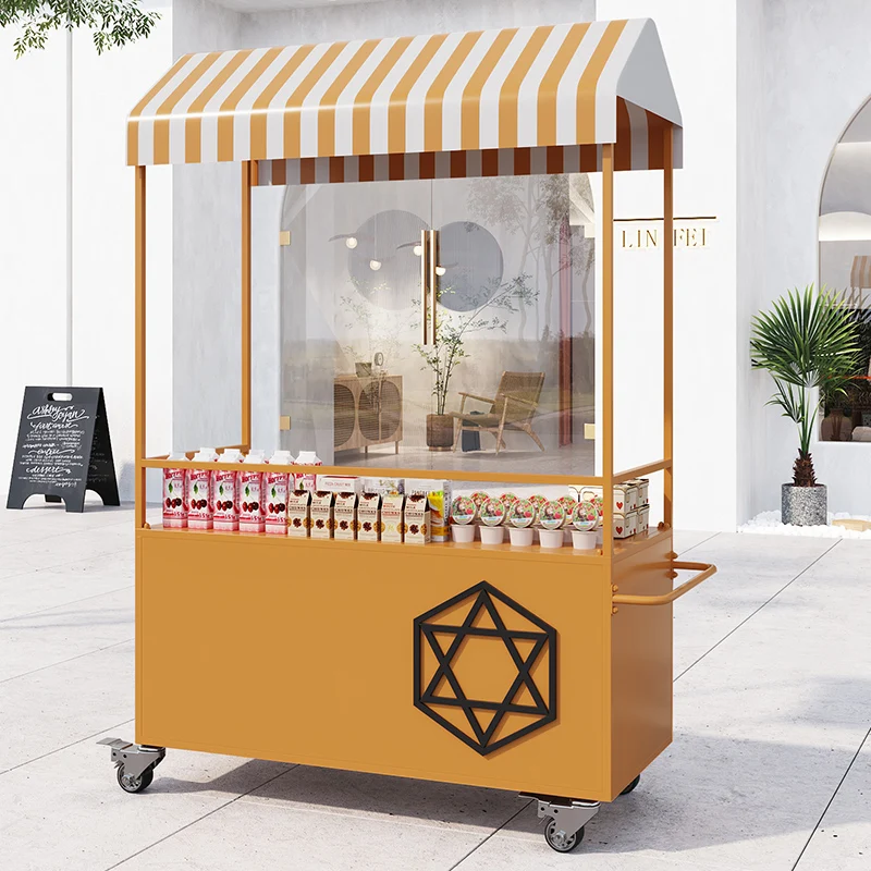 Mobile Shop Counter - Portable Promotion Cart for Street Vendors