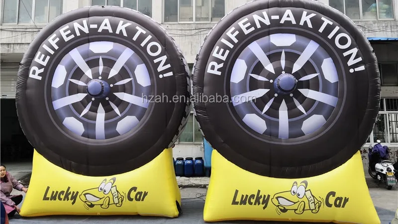 4m(13ft) Tires Model Giant Inflatable Tire Balloon For Advertisement ...