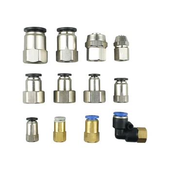 Pneumatic Connector Pneumatic Fittings Female Thread Straight Joint M5 ...