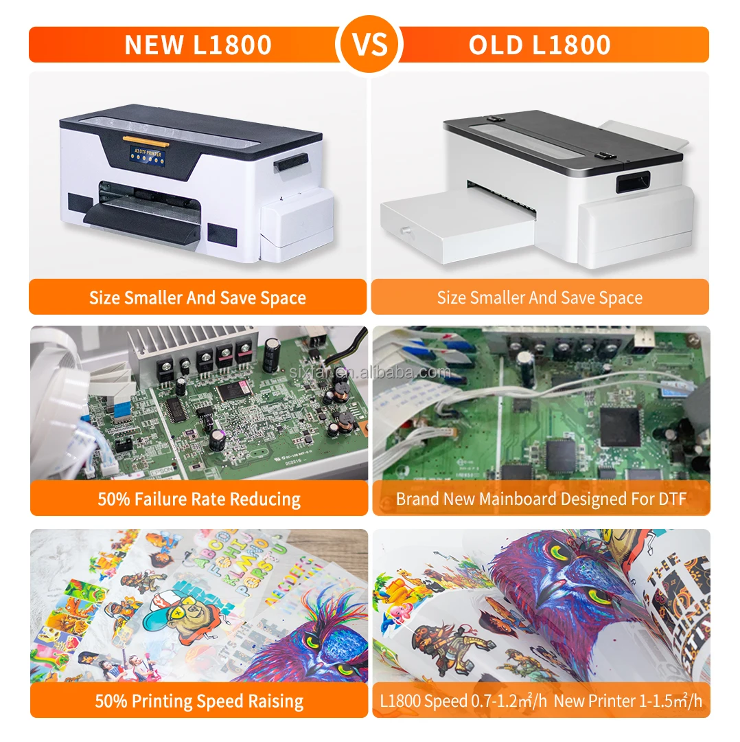 Xp600 Dtf Film Printer A3 Desktop Dtf Roll 30cm 33cm Transfer Printer ...