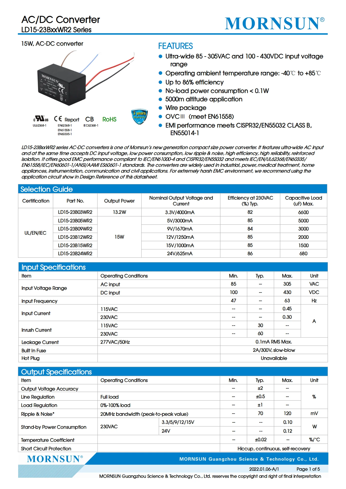 Mornsun AC DC Converters - Versatile Power Supply Solutions